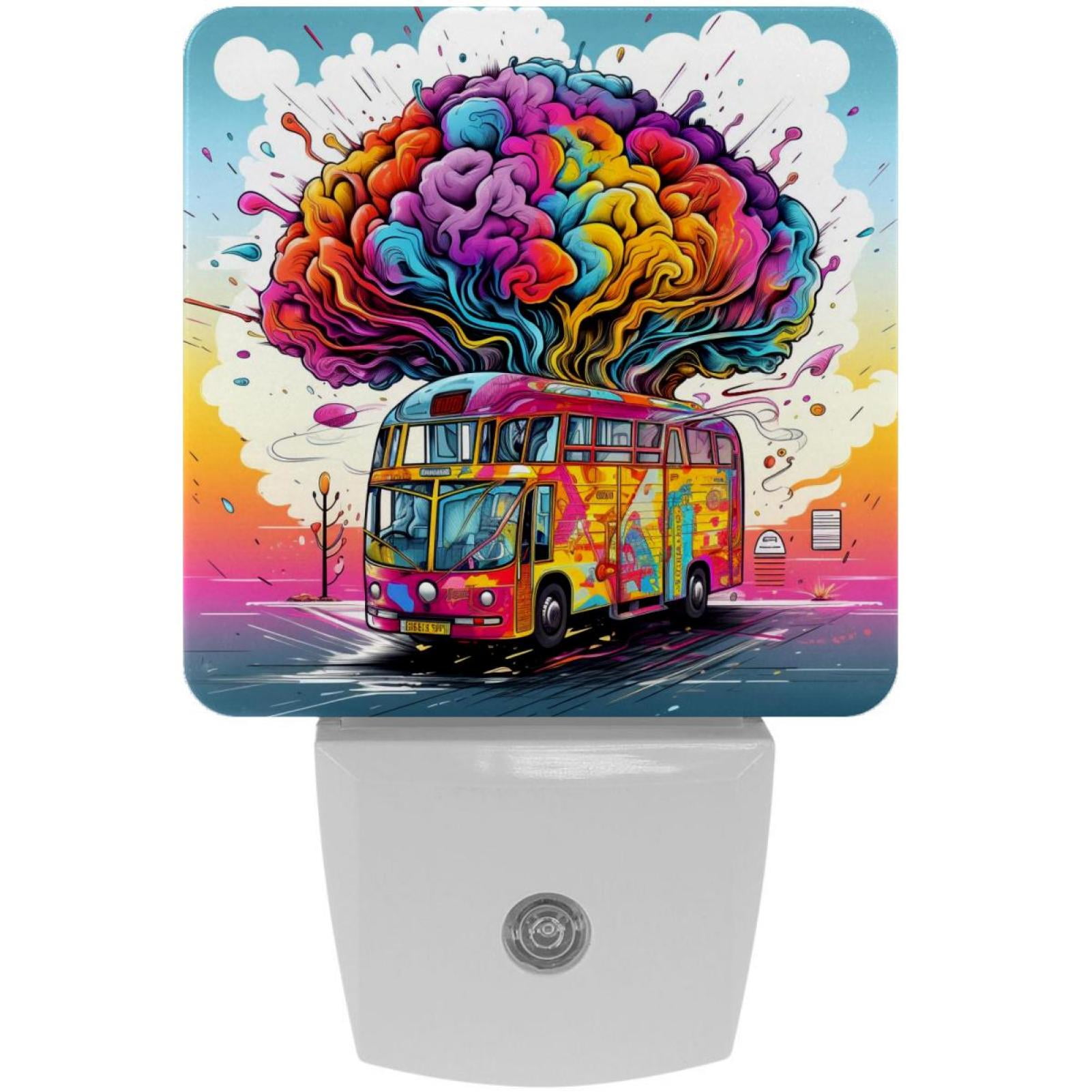 Graffiti LED Square Night Lights - Stylish and Energy-Efficient Room ...