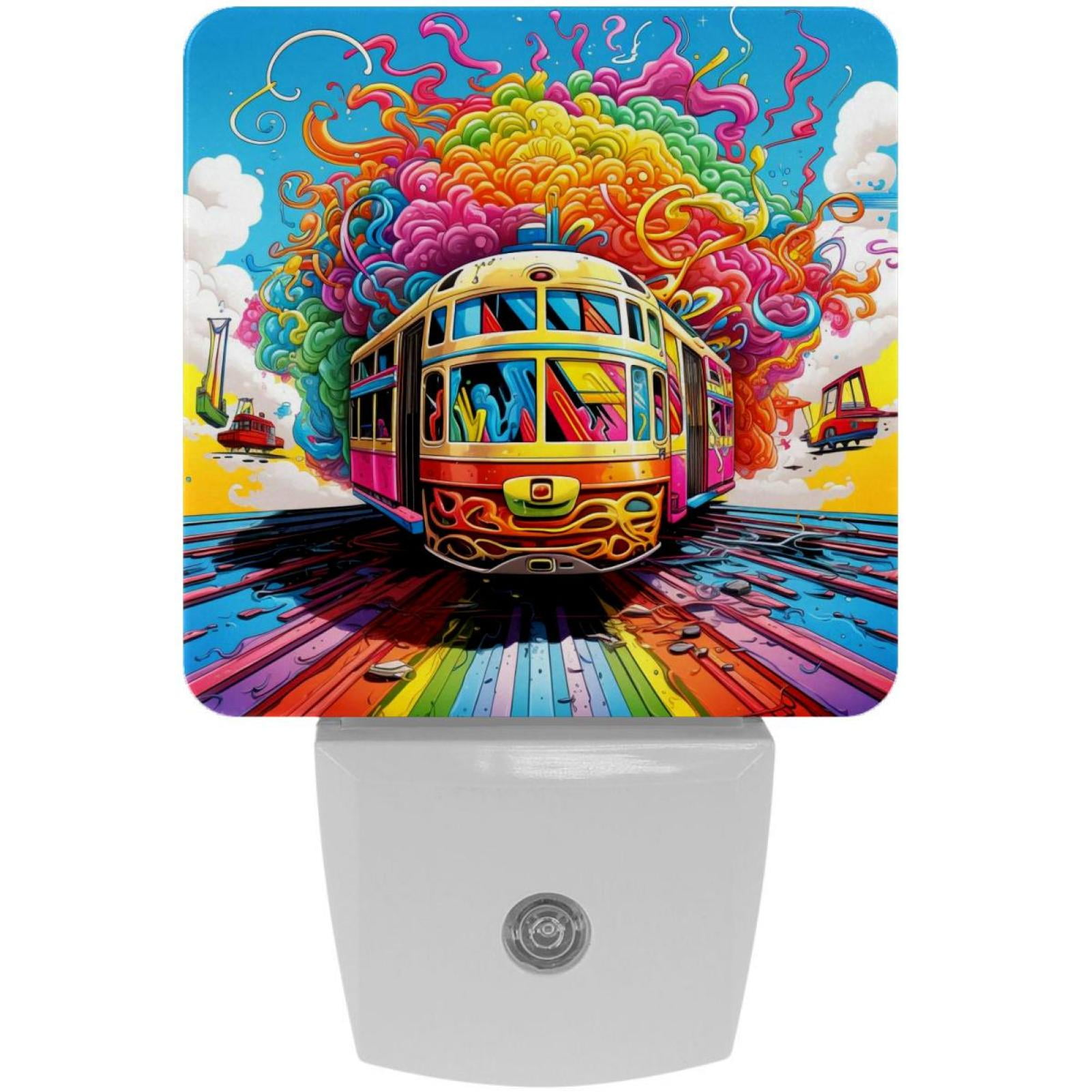Graffiti LED Square Night Lights for a Bright and Stylish Ambiance ...