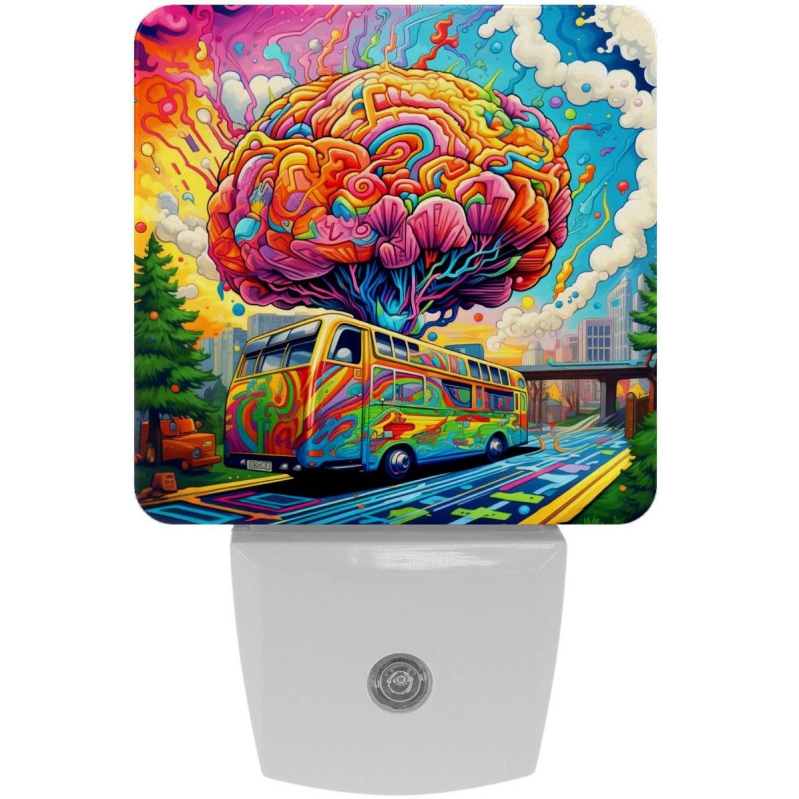 Graffiti LED Square Night Lights for a Bright and Stylish Ambiance ...