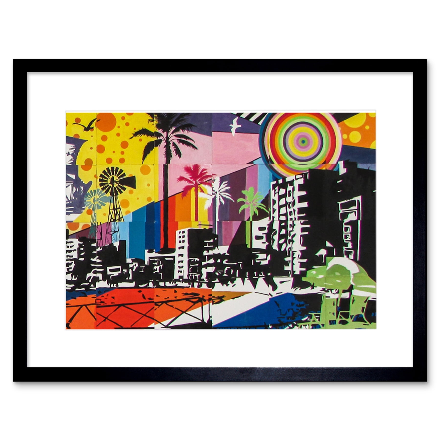 Graffiti Mural Paralimni Tertiary Cyprus Framed Wall Art Print ...