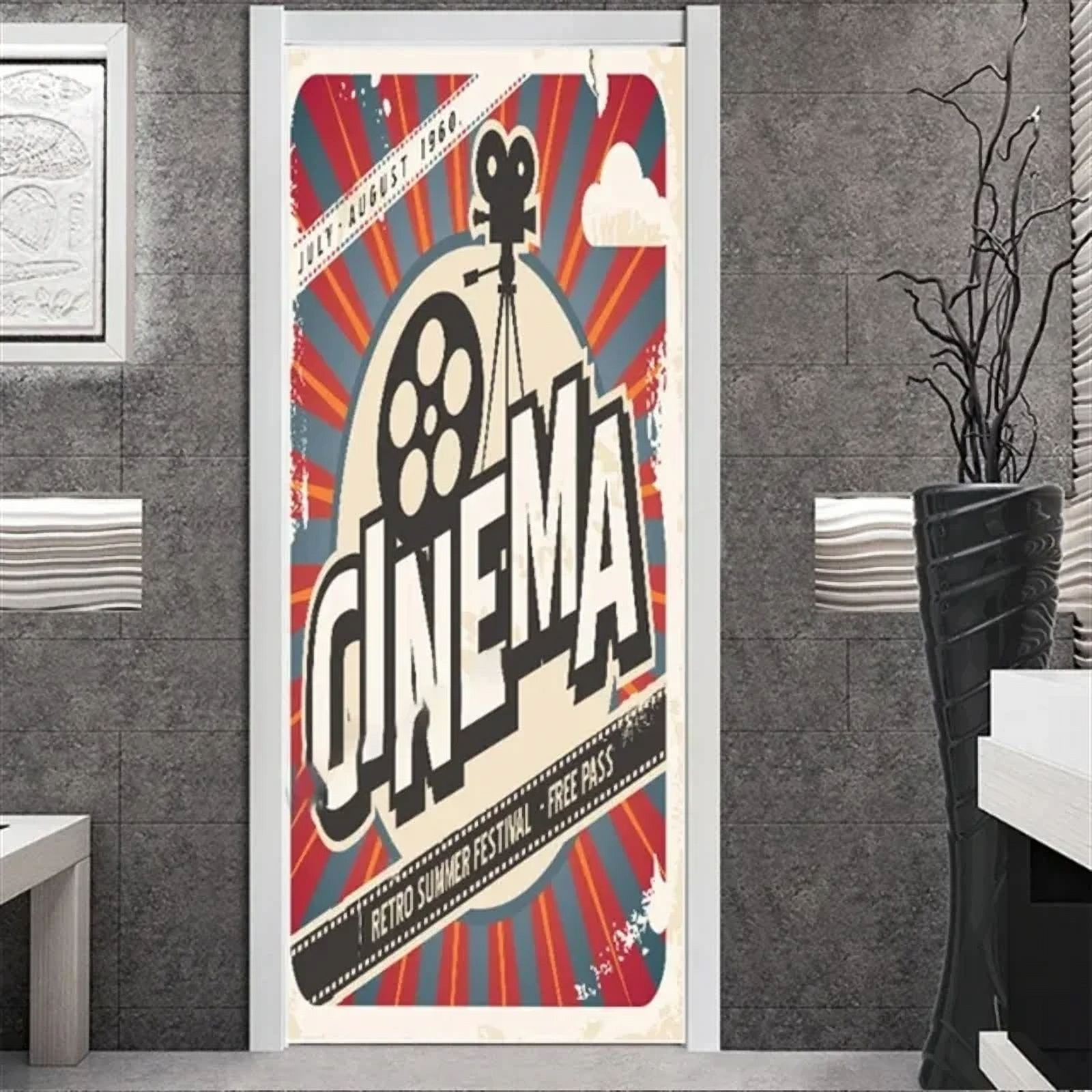 Graffiti Music Bar Peel and Stick Wall Paper 3D Waterproof Wallpaper Bedroom Door Self-adhesive ...