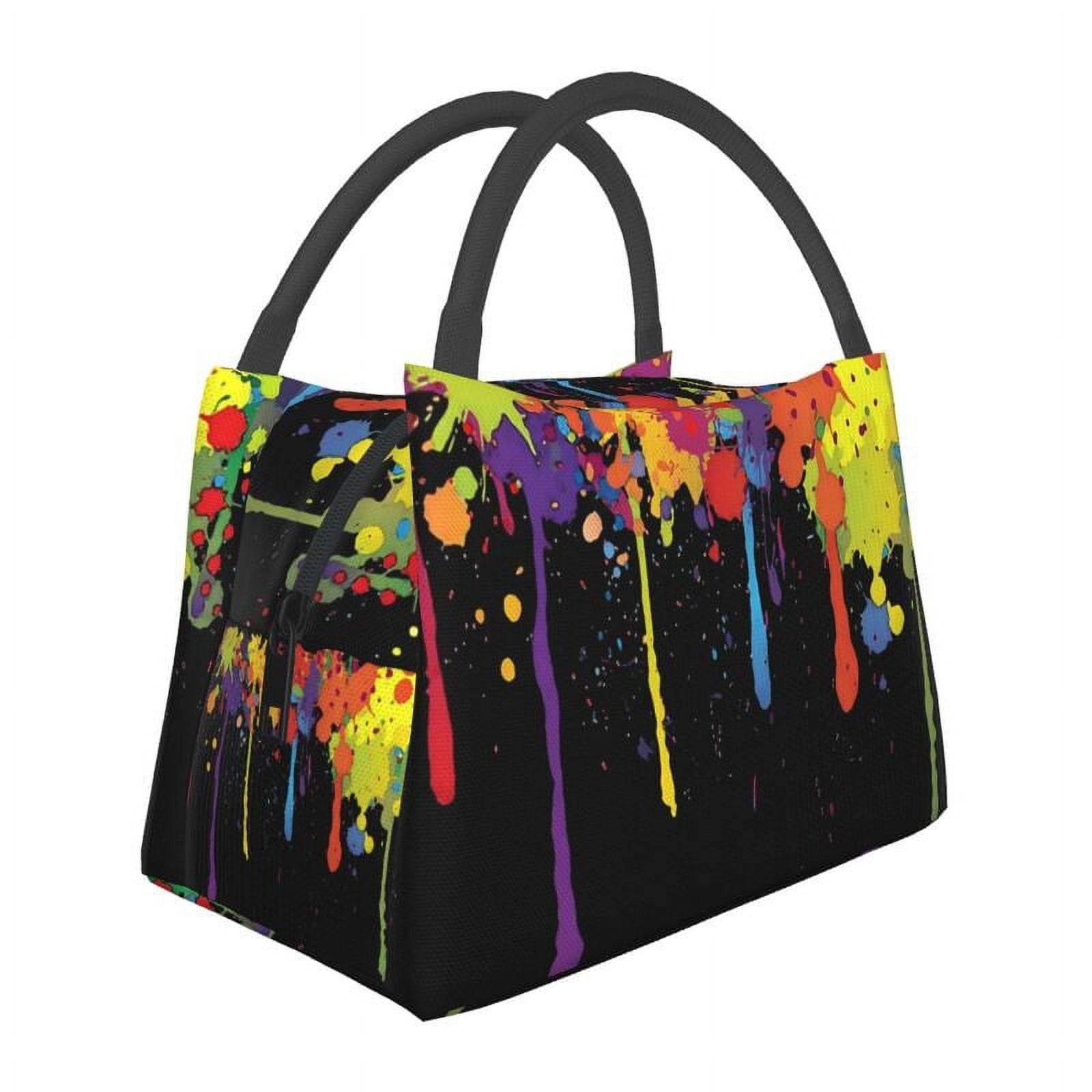 Graffiti Painting Lunch Boxes Women Abstract Art Thermal Cooler Food ...