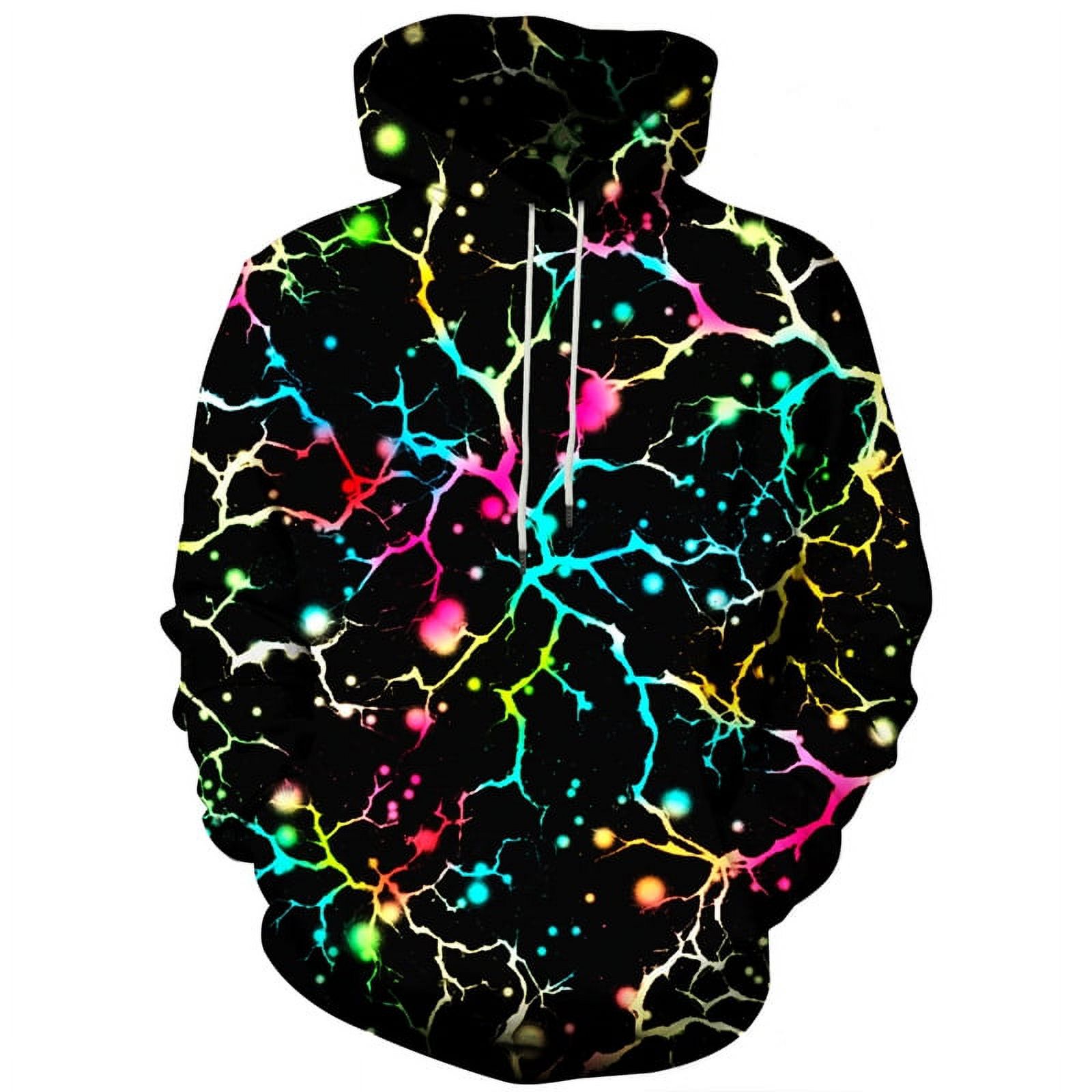 Graffiti Paisley Graphic Hoodie Men Clothing Pop 3D Abstract Universe ...
