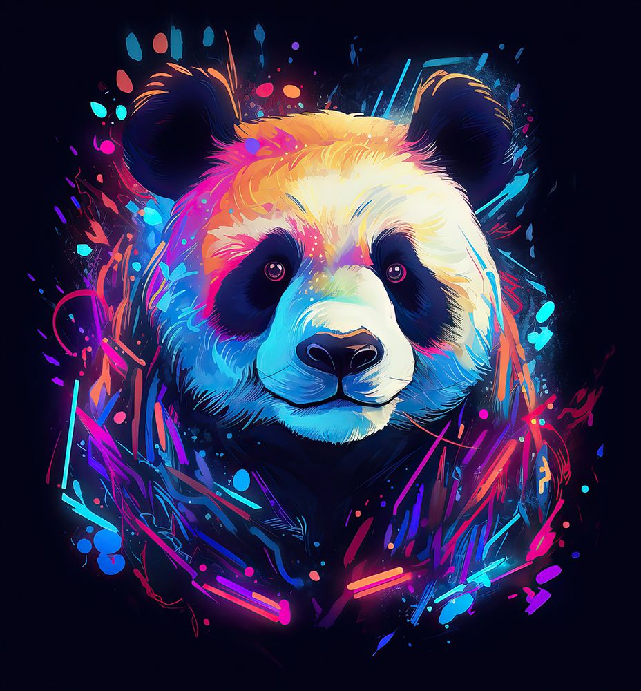 Graffiti Panda 4 Poster Print - Wumples (11 x 12) - Walmart.com