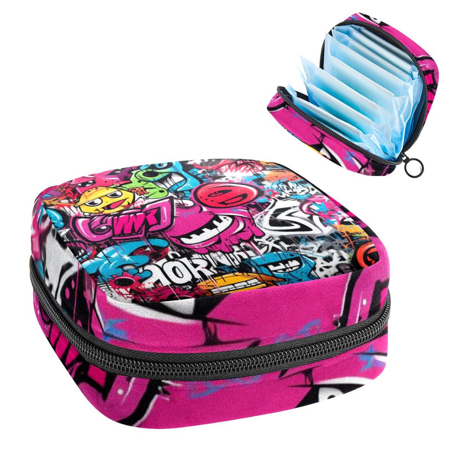 Graffiti Period Pouch Sanitary Bags Small Necklace Pouch Small Carry on ...