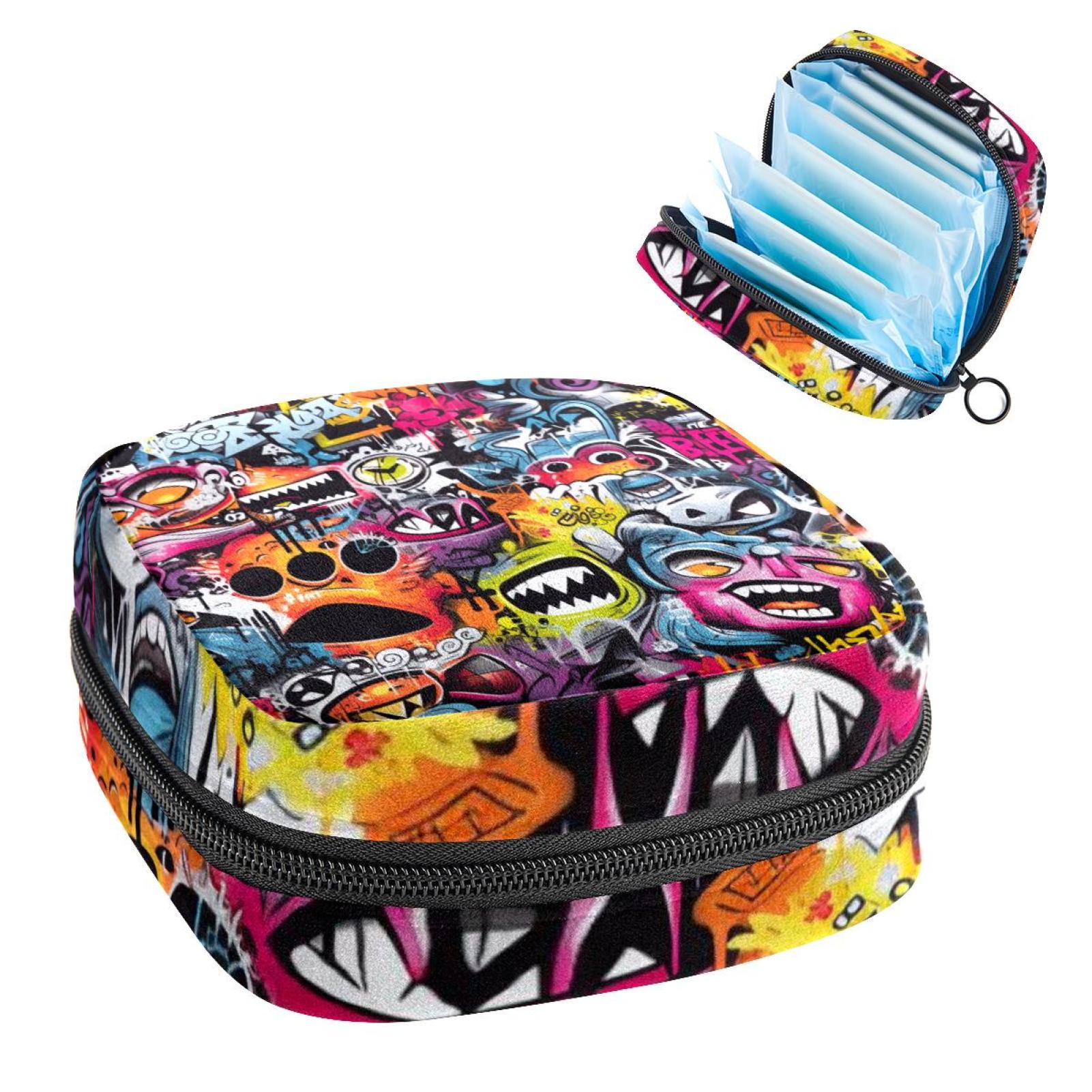 Graffiti Period Pouch Sanitary Bags Small Necklace Pouch Small Carry on ...