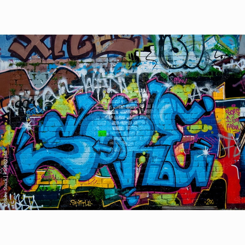 Graffiti Photography Backdrops Studio Props Vintage Brick Wall Photo Photography Background STO ...