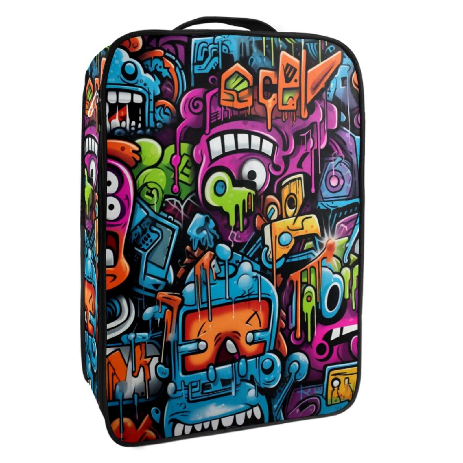 Graffiti Polyester Shoe Boxes Organizer Rack 23x31cm/9x12in - Shoe ...