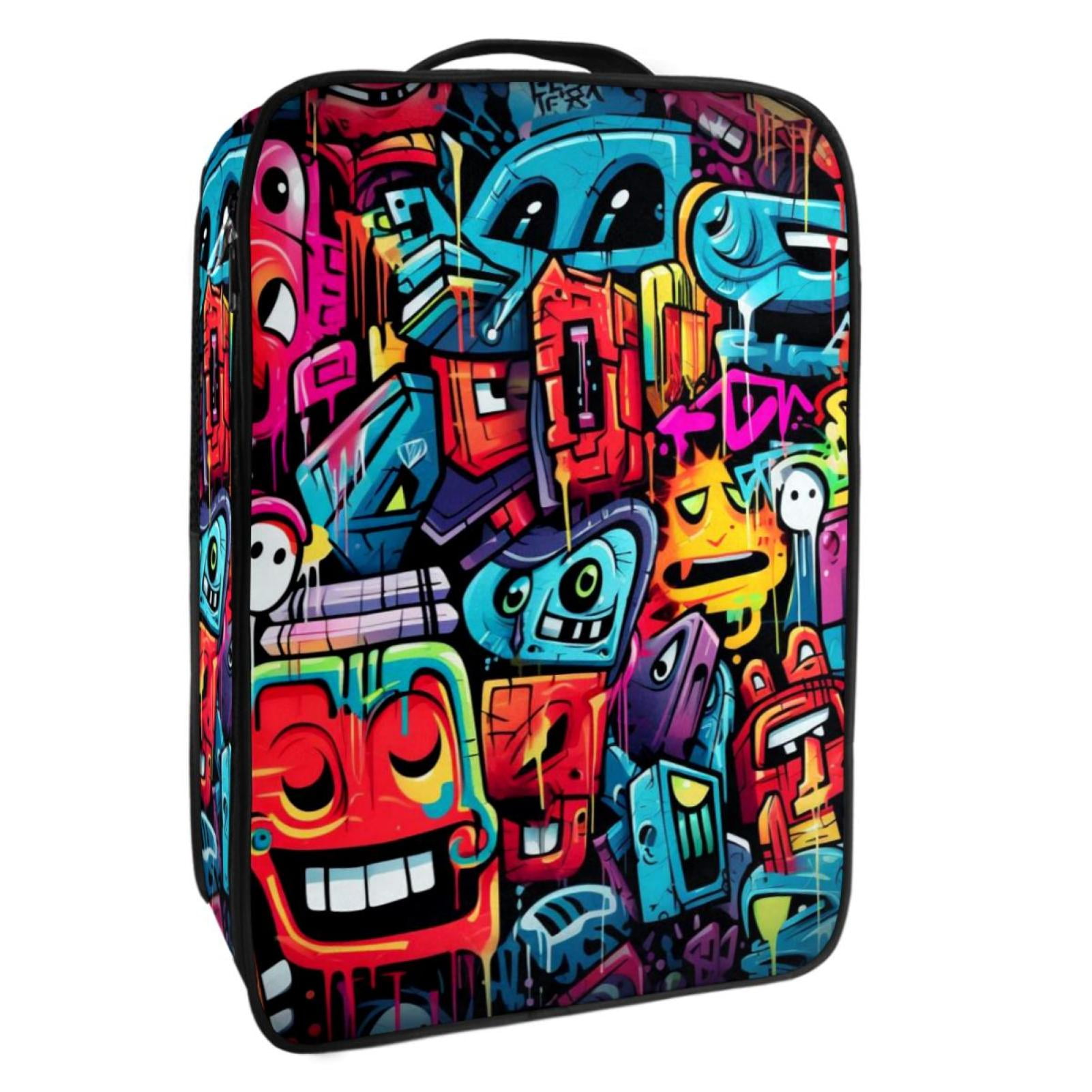 Graffiti Polyester Shoe Rack Organizer Box - 23x31cm Size for ...