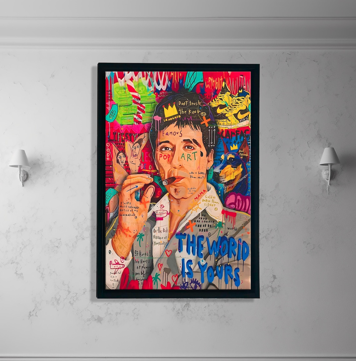 Graffiti Pop Art, Al Pacino'S Tony Montana For Movie-Inspired Print, Al ...
