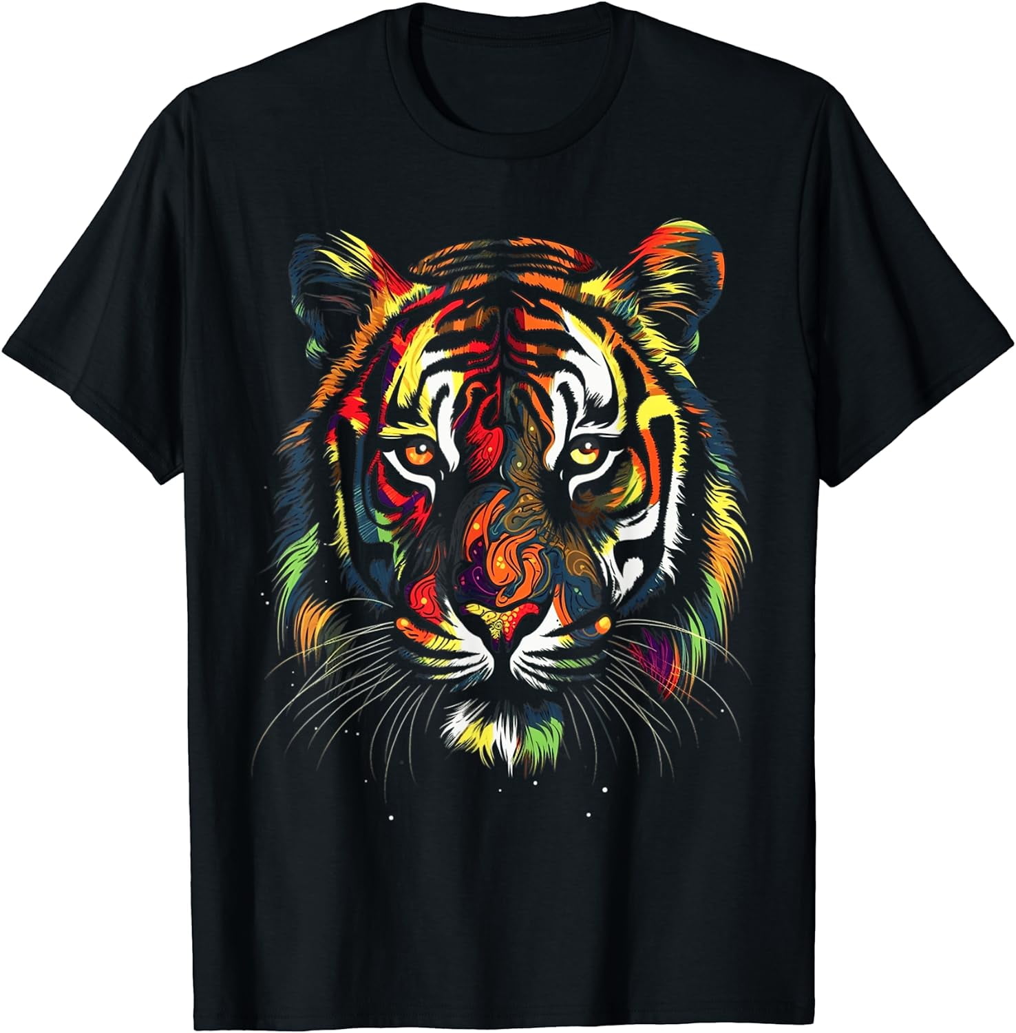 Graffiti Pop Art Of Tiger Animal Graphic Tees for Men Women T-Shirt ...