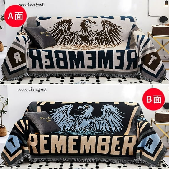 Graffiti Print Sofa Cover - Japanese Korean Ins Style Dustproof Decor ...