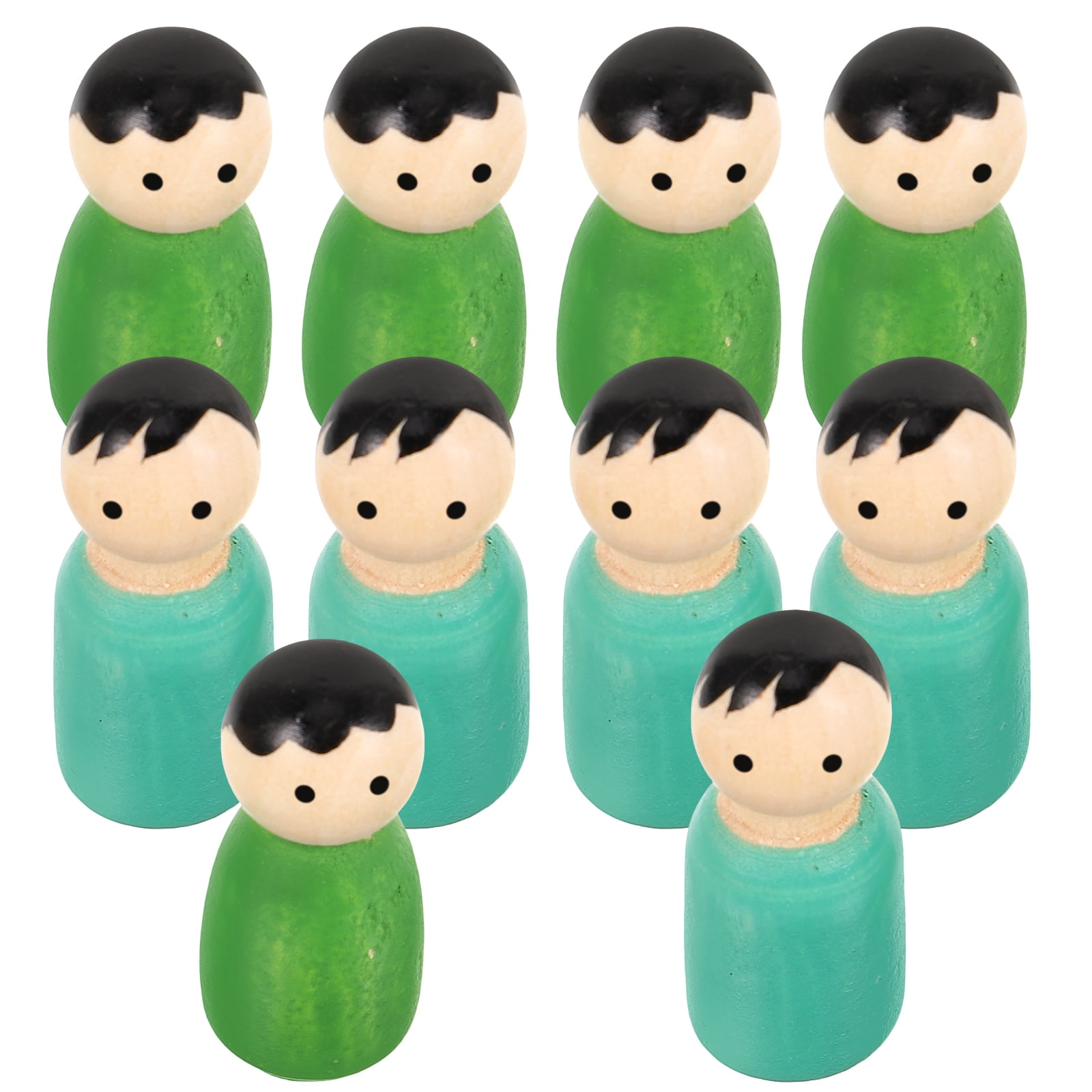 Graffiti Puppet Toy Peg People Shelf Decor Decorative Doll Little ...