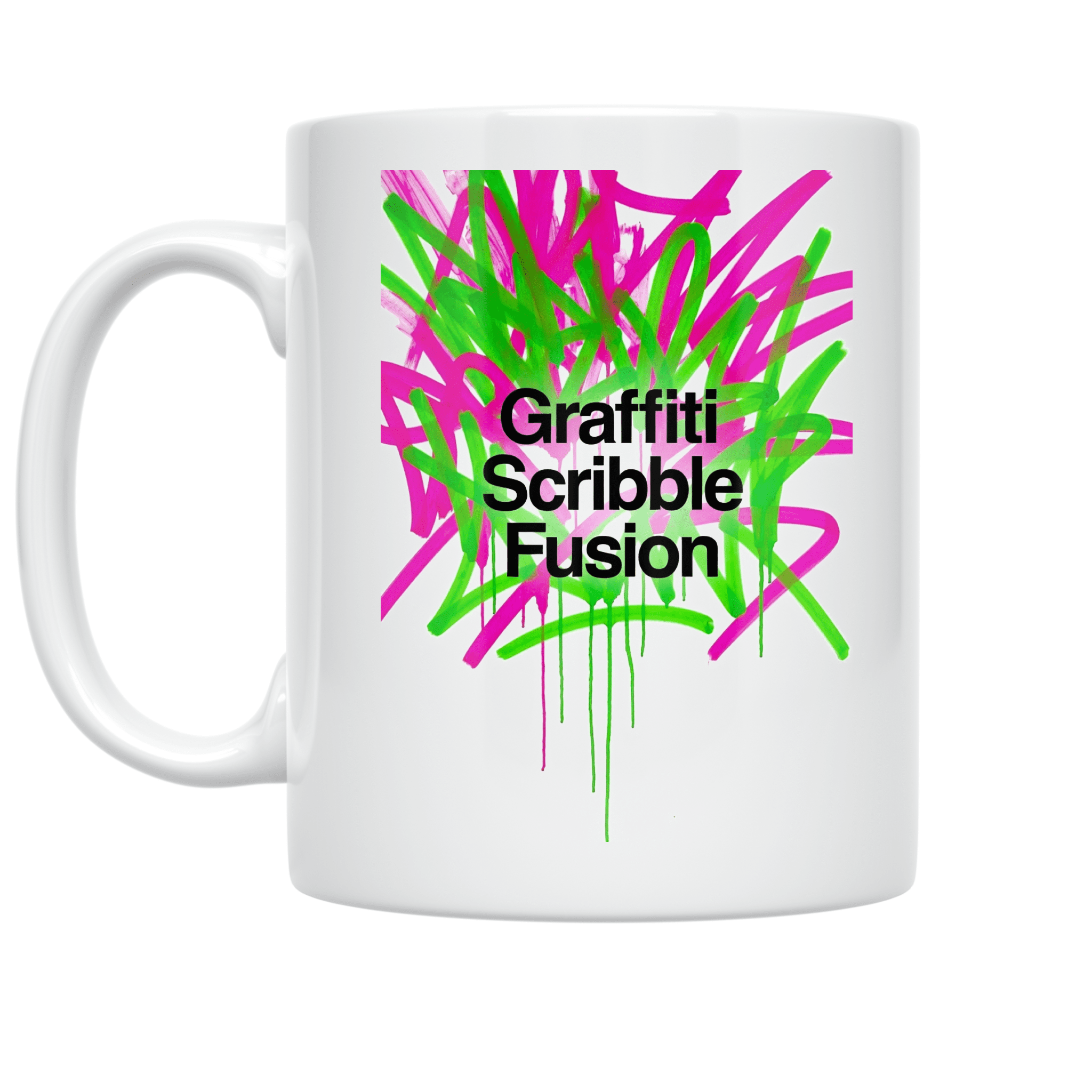 Graffiti Scribble Fusion Art - Street Art Enthusiast - 11 oz Ceramic ...