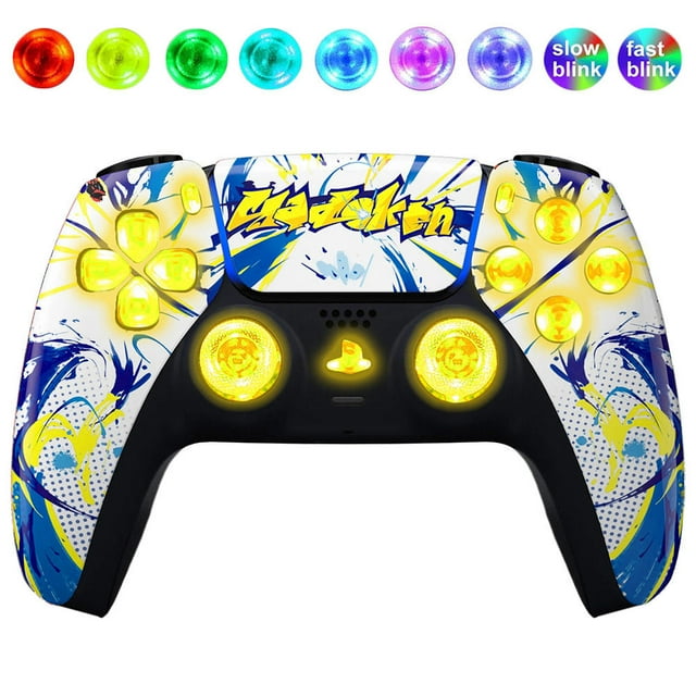 Graffiti Silent Modz LED Light Up Buttons Wireless Custom Controller ...