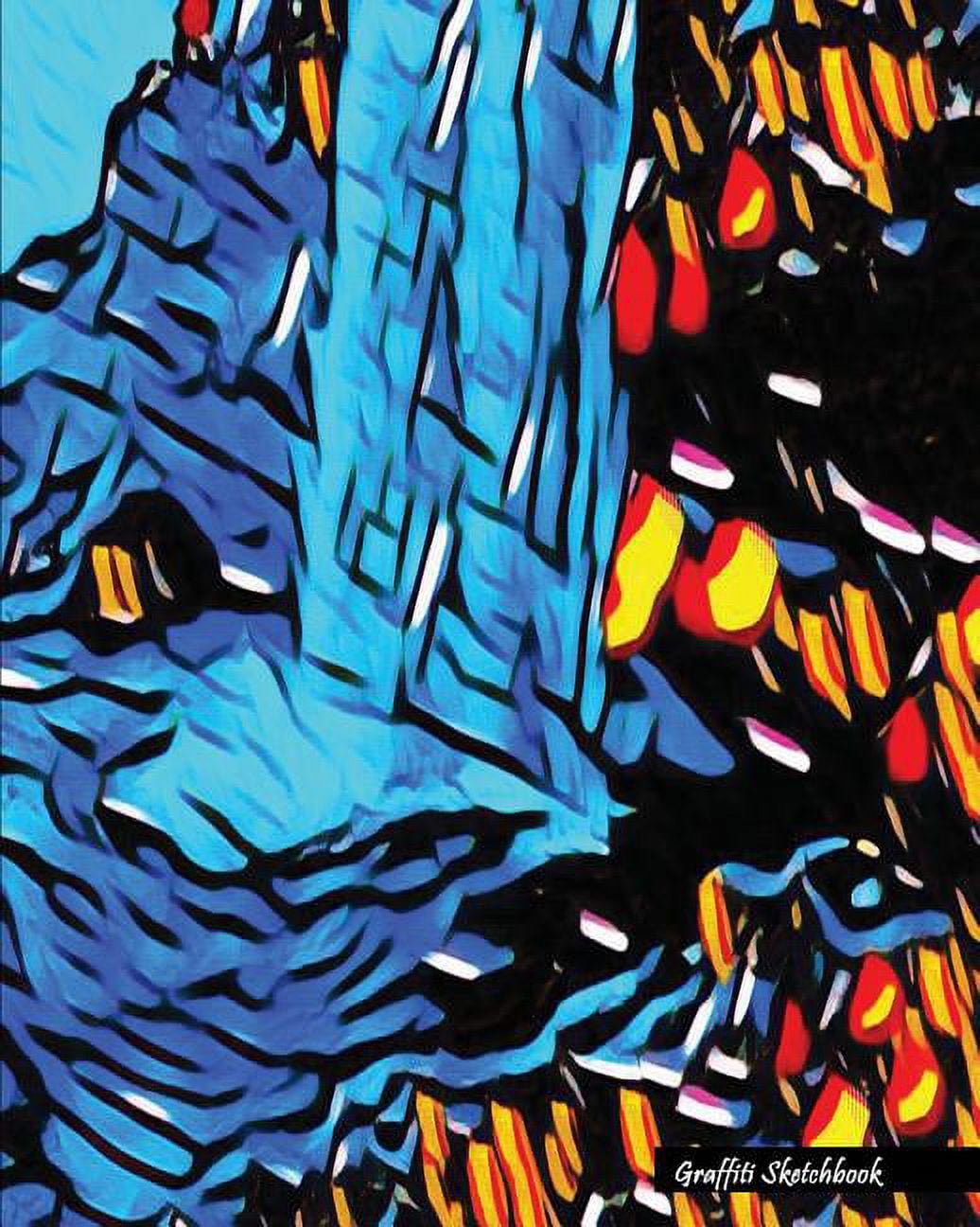 Graffiti Sketchbook: Street Art Graffiti (Waterfall), 8" x 10 ...