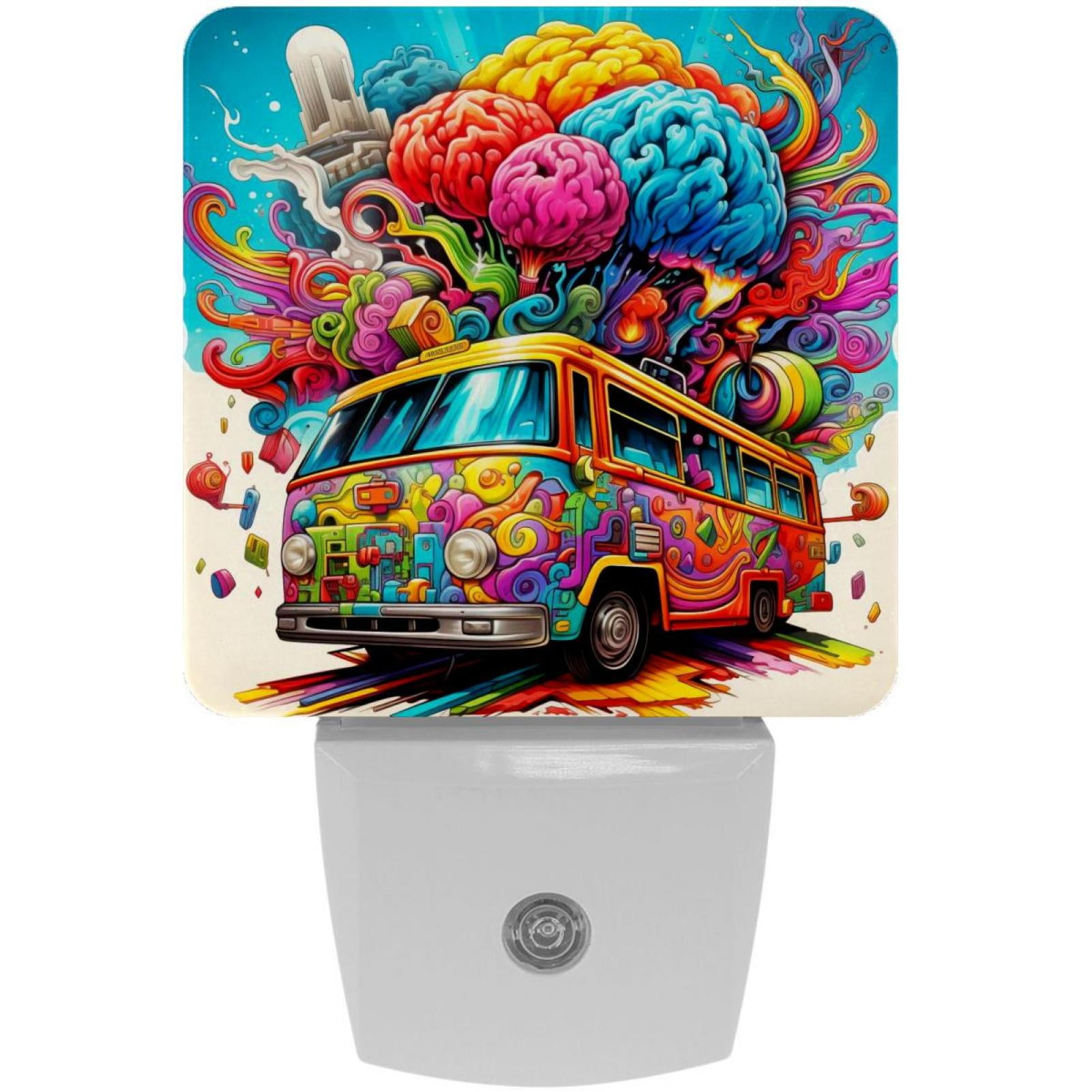 Graffiti Square LED Night Lights - Small, Portable Lighting for Any ...