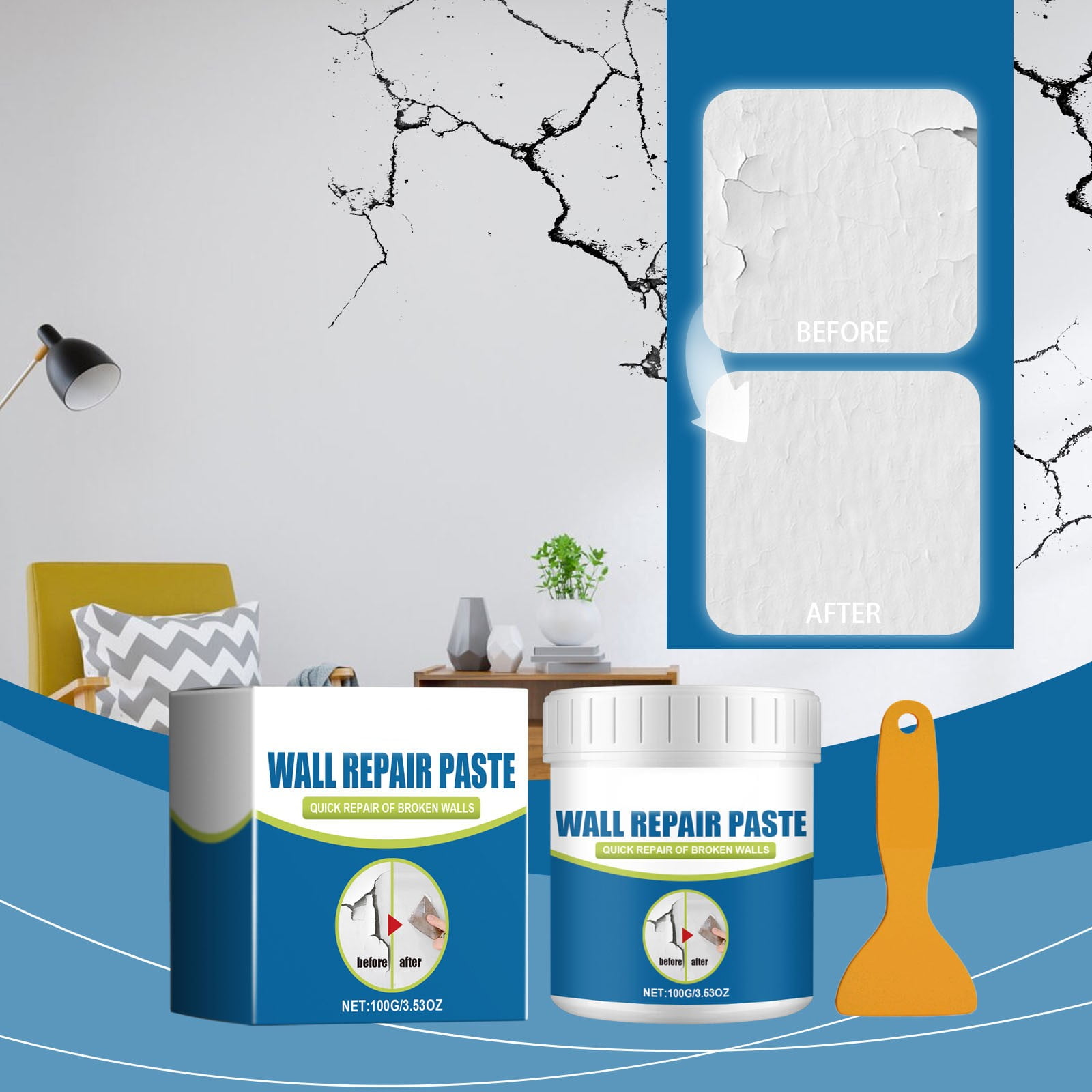 Graffiti Stain Removal Wall Paint - Repair & Restore Walls, Easy Self ...