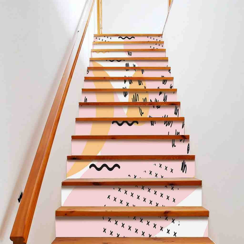 Graffiti Stair Stickers Hip Hop Street Wall Art Staircase Decals ...