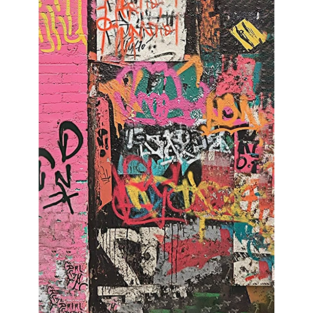 Graffiti Street Art Canvas Print/Wall Art， Suitable for Decorating ...