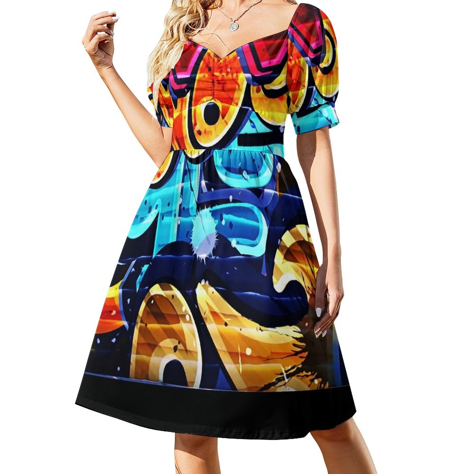 Graffiti Street Art Sleeveless Dress elegant dresses plus sizes beach ...