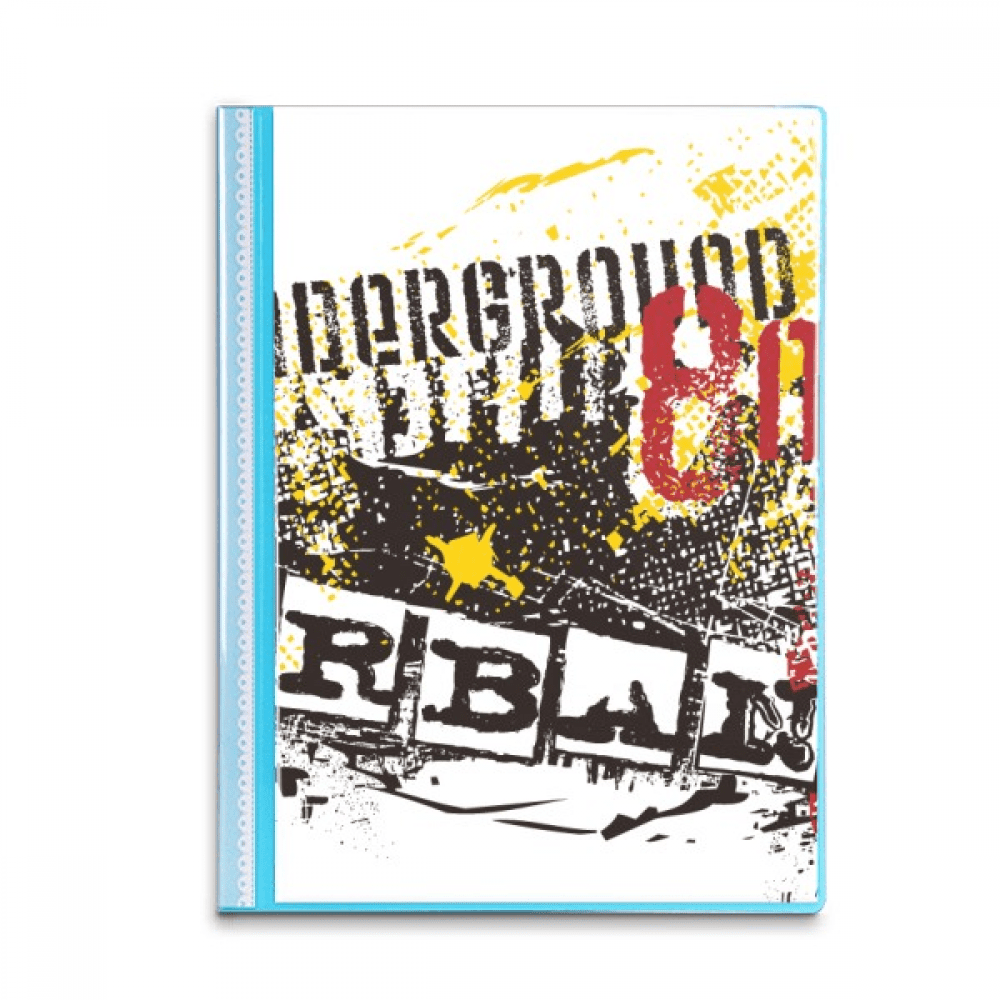 Graffiti Street Black Orange Urban Pattern Book Sheet Protectors ...