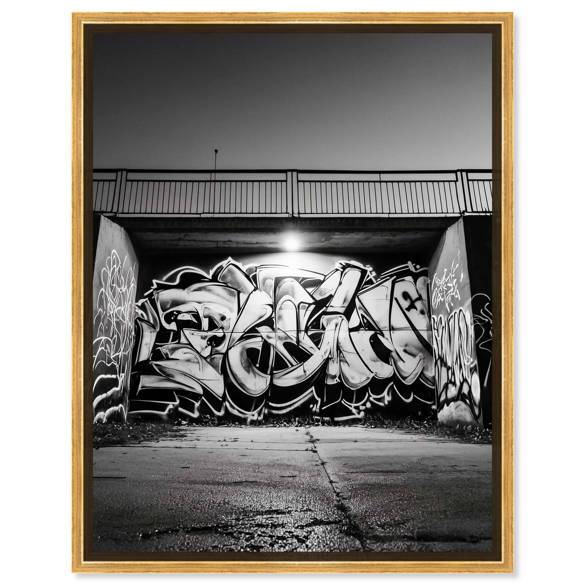 Graffiti Street Canvas Black And White Urban Photography By Notoriart ...