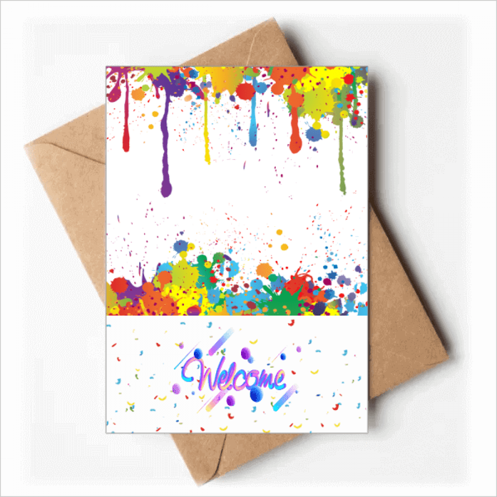 Graffiti Street Colorful Point-Color Welcome Back Greeting Cards ...