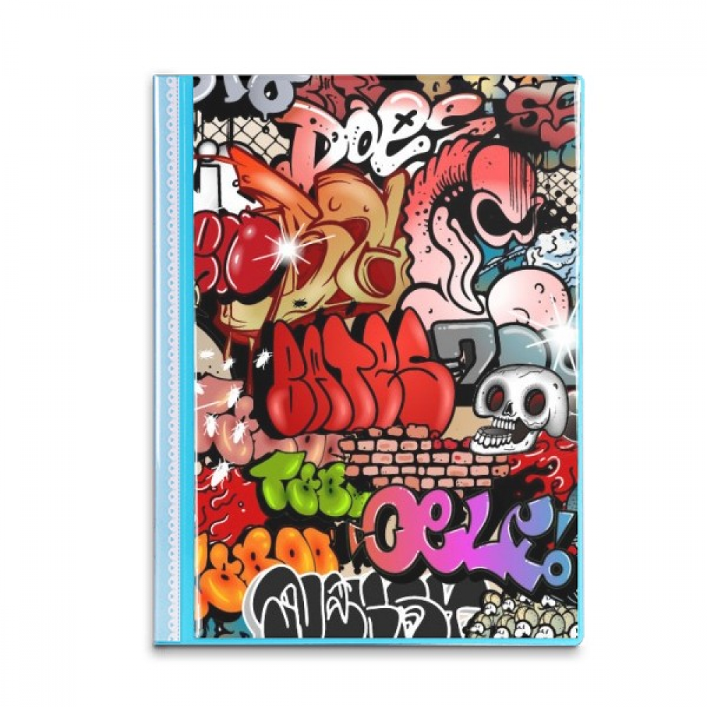 Graffiti Street Colorful l Wall Painting Book Sheet Protectors ...