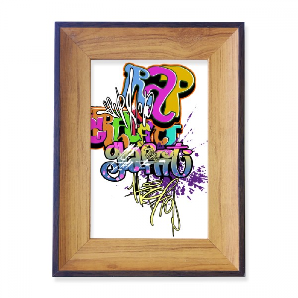 Graffiti Street Culture Colorful Rap Words Photo Frame Exhibition ...