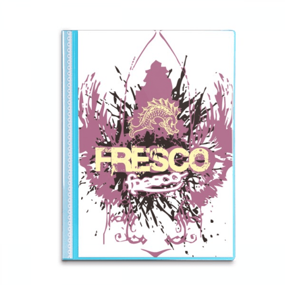 Graffiti Street Fish Fresco Art Book Sheet Protectors Portfolio Binder ...