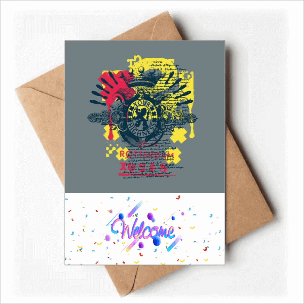 Graffiti Street Lion Crown Your Highness Welcome Back Greeting Cards ...