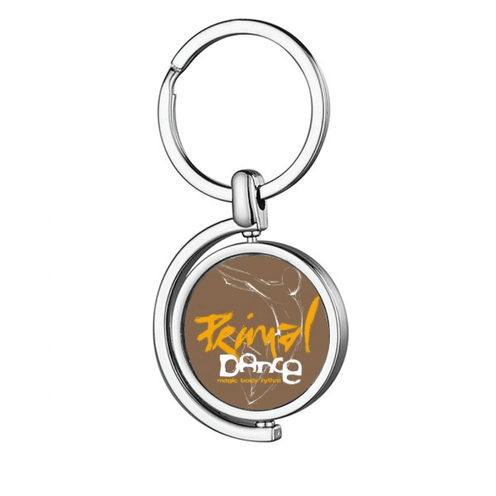 Graffiti Street Music Body Rotating Keychain Metal Keyring Holder ...