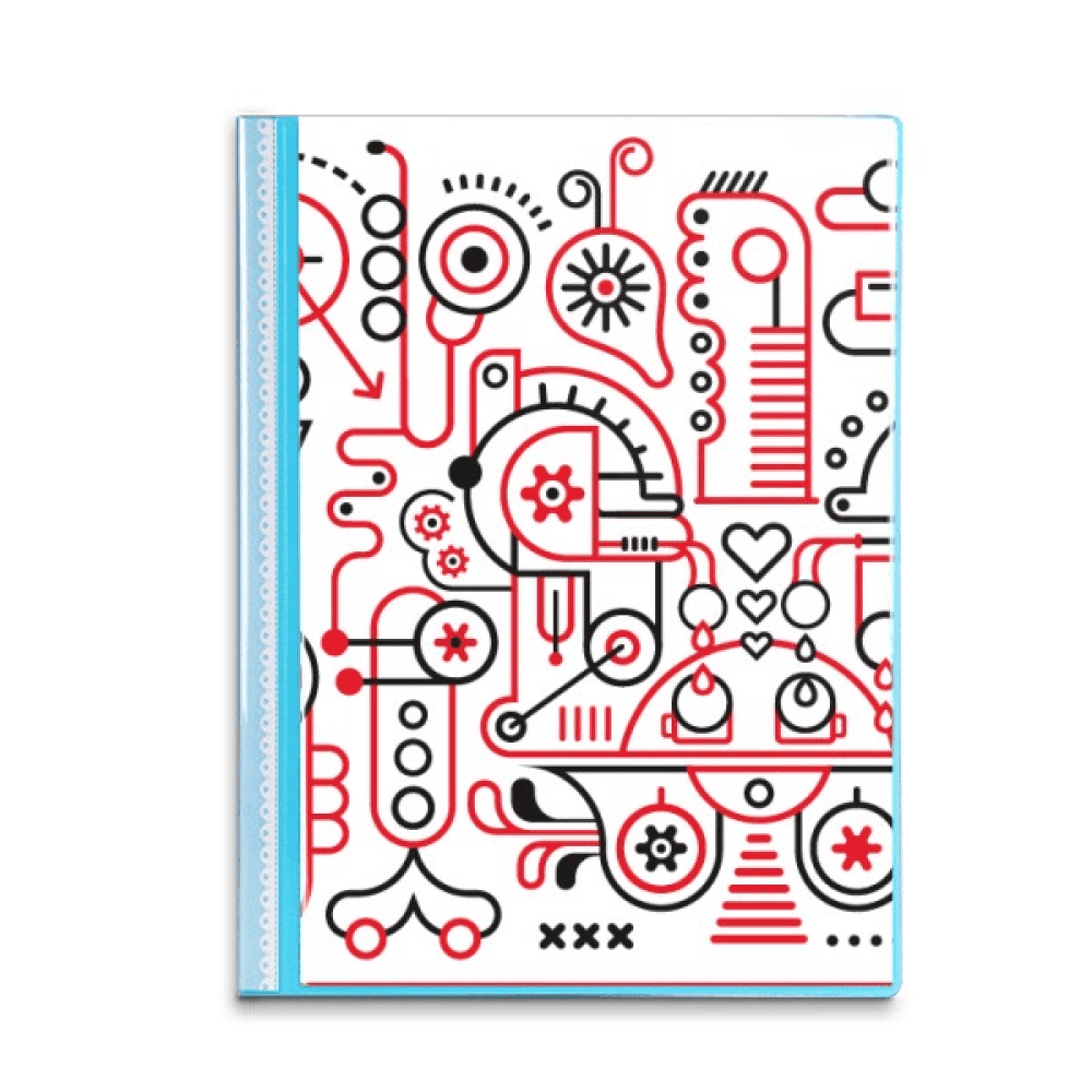 Graffiti Street Red White Pattern Book Sheet Protectors Portfolio ...