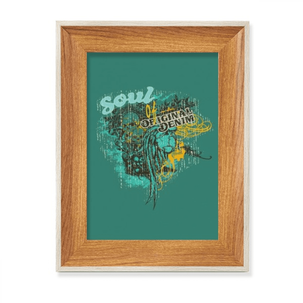 Graffiti Street Soul of Original Denim Desktop Wooden Photo Frame ...