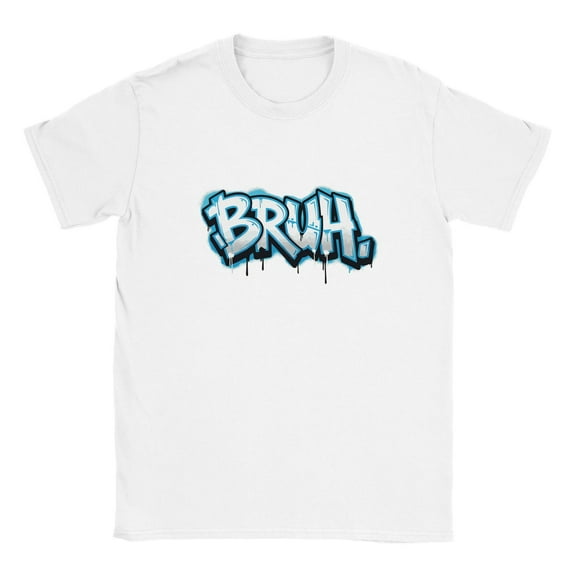 Graffiti Style Text Tee, Urban Spray Paint Art Graphic Shirt ...