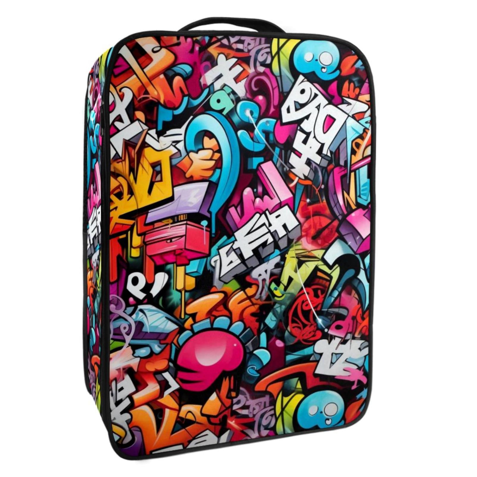 Graffiti Stylish Polyester Shoe Racks - Neatly Organize Your Footwear ...