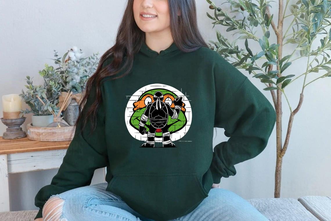 Graffiti Turtle Hoodie Urban Shell Art with Street Style, for men ...