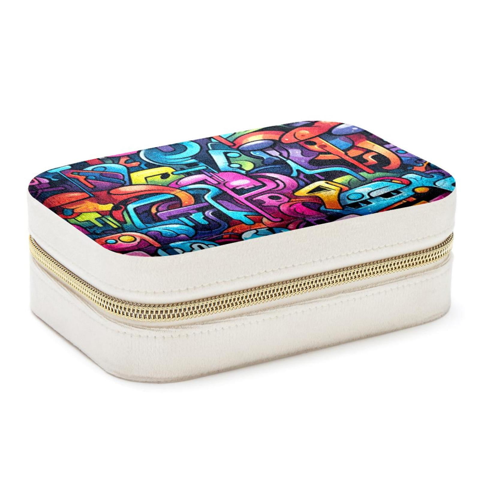 Graffiti Velvet Portable Jewelry Display Stand and Organizer with ...