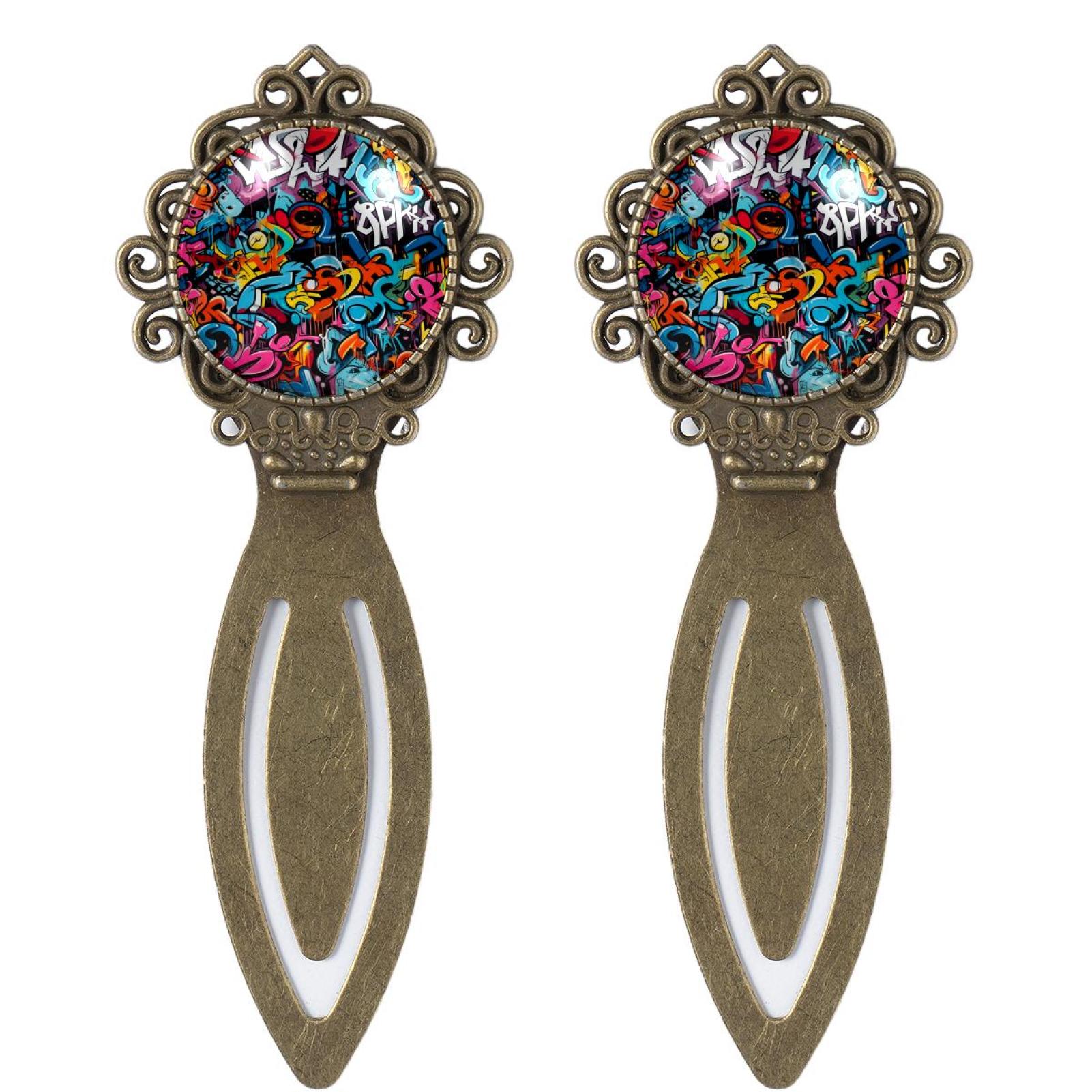 Graffiti Vintage Copper-Colored Lace Bookmarks: Stainless Steel Book ...