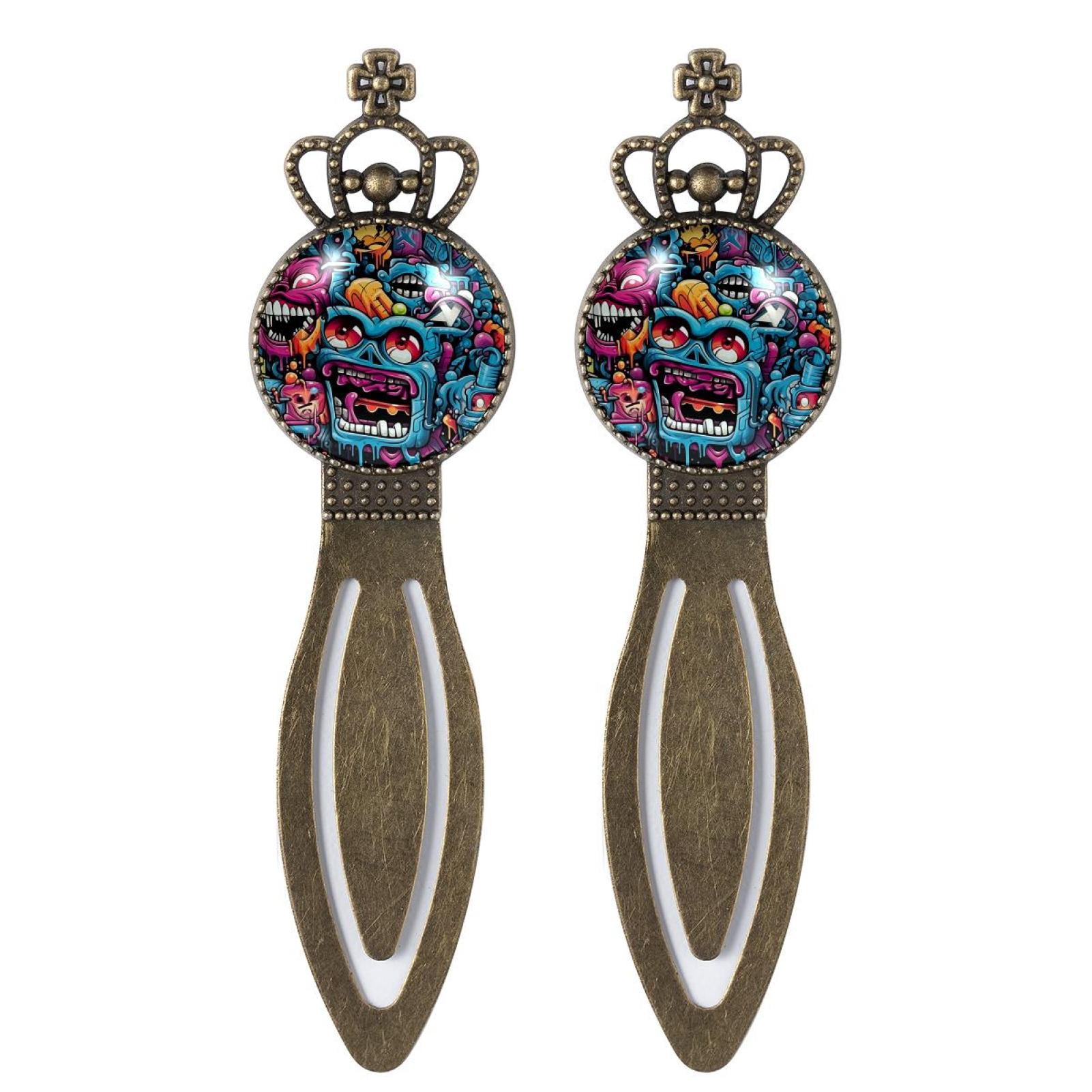 Graffiti Vintage Copper Crown-Shaped Bookmarks Made of Stainless Steel ...