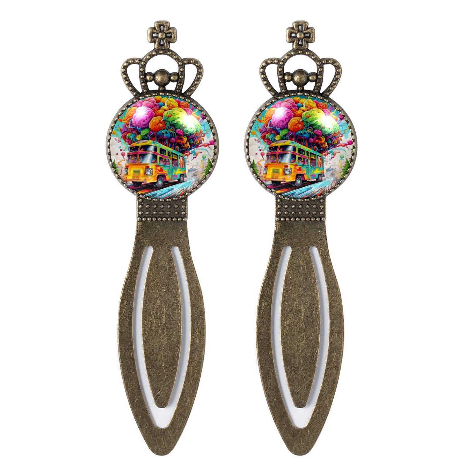 Graffiti Vintage Copper Crown-Shaped Bookmarks: Stainless Steel ...