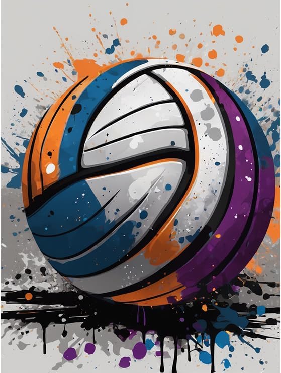 Graffiti Volleyball 500 Piece Jigsaw Puzzle Suitable for All Groups of ...