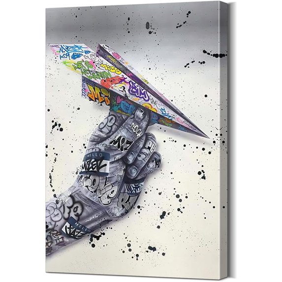 Graffiti Wall Art Colorful Wall Art Raised Fist Pop Art Graffiti Art ...