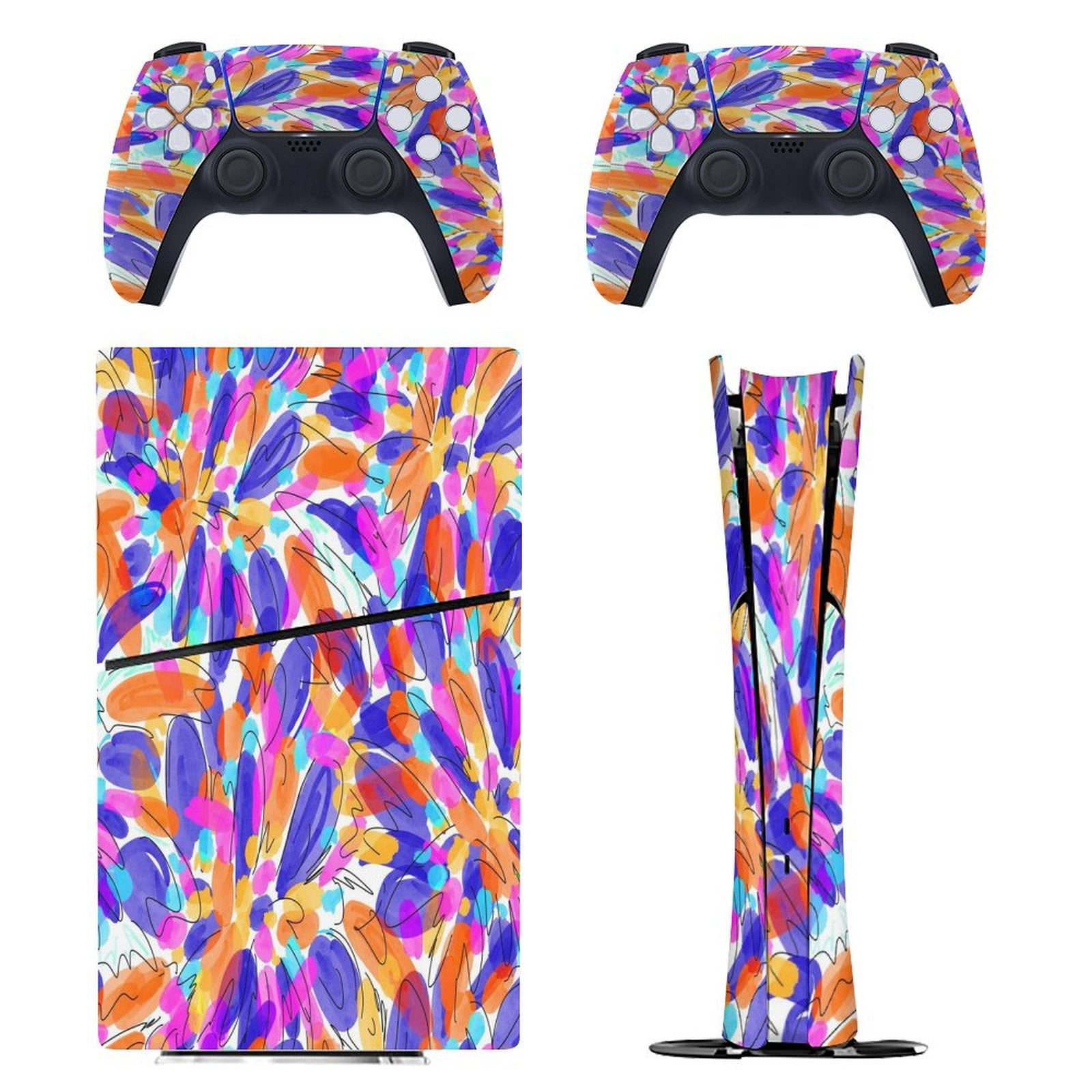 Graffiti, Watercolor, Colorful PS5/PS5 Slim Digital Disc Skin Sticker ...