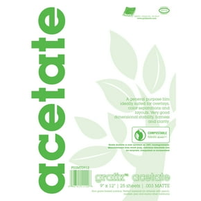 Colored Acetate Sheets and Transparency Films for Crafts and Printing