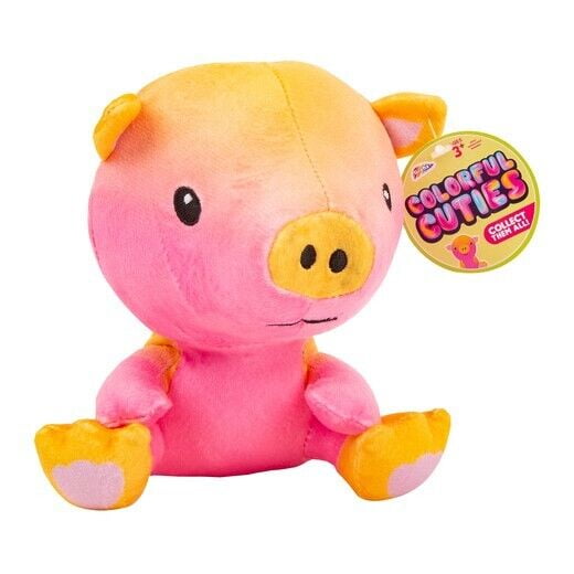 Grafix Colorful Cuties Pig Plush 6" - Cute Small Stuffed Animal Toy for ...