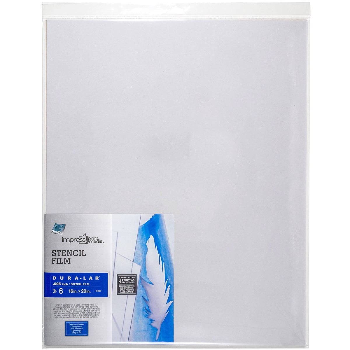 Grafix Impress Stencil Films 6/Pkg-16"X20" - Walmart.com