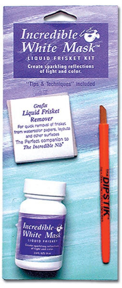 Grafix Incredible White Mask Frisket Kit - Liquid Frisket and The ...