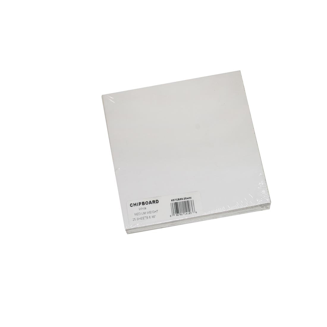 Grafix Medium Weight Chipboard Sheets 6"X6" 25/Pkg-White - Walmart.com